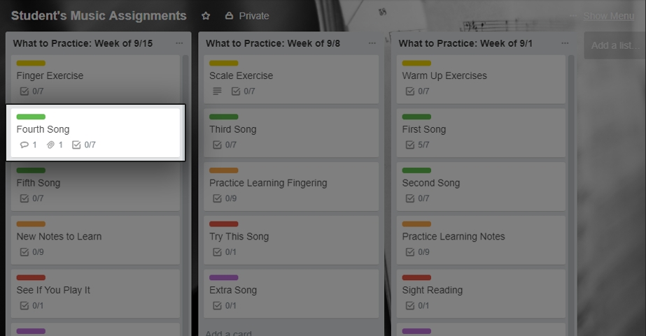 An Introduction to Music Practice with Trello - STUDIO CLINE