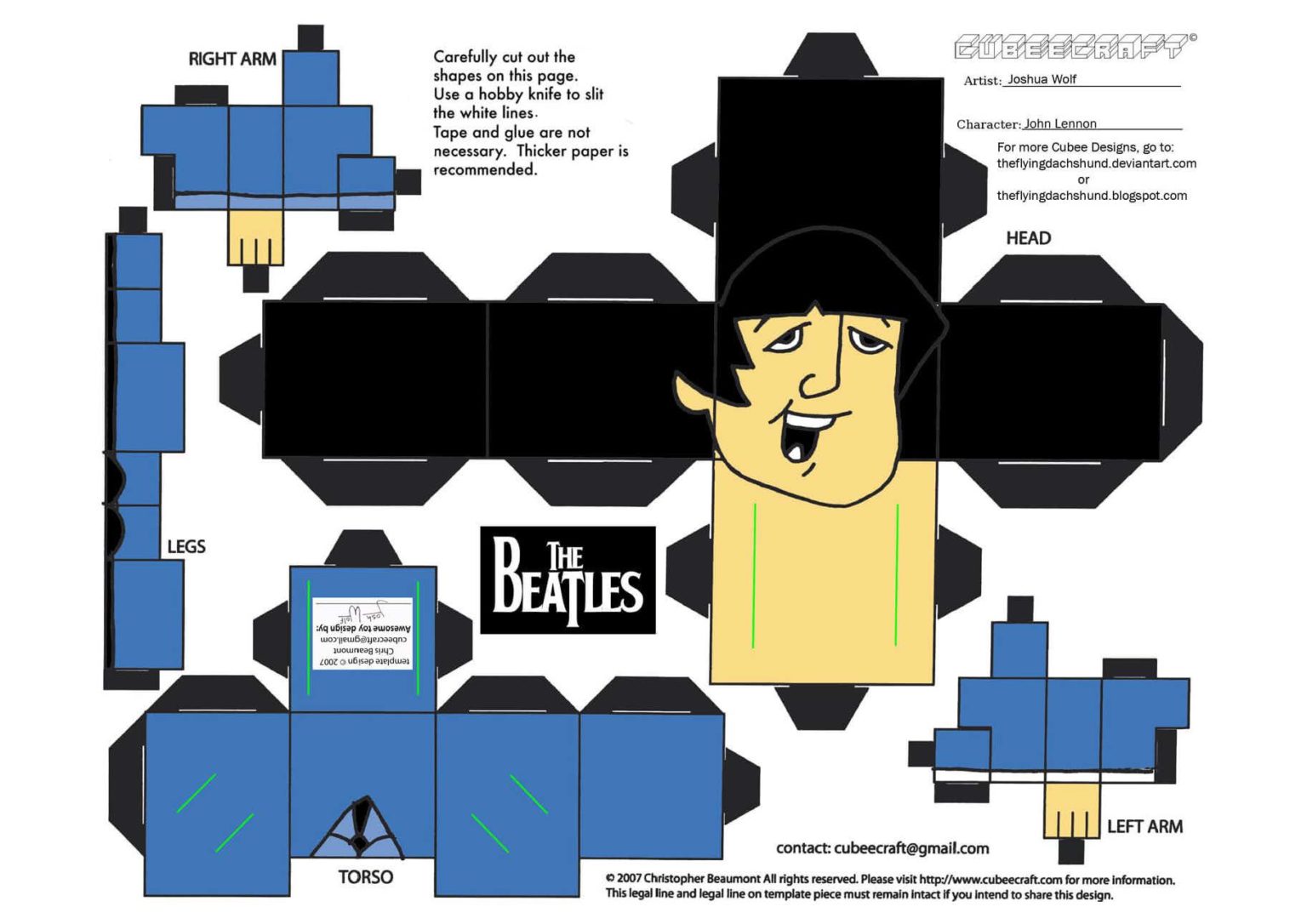 5 Days of The Beatles: Day 4, Beatles Paper Toys & a Fun Beatles Quiz ...