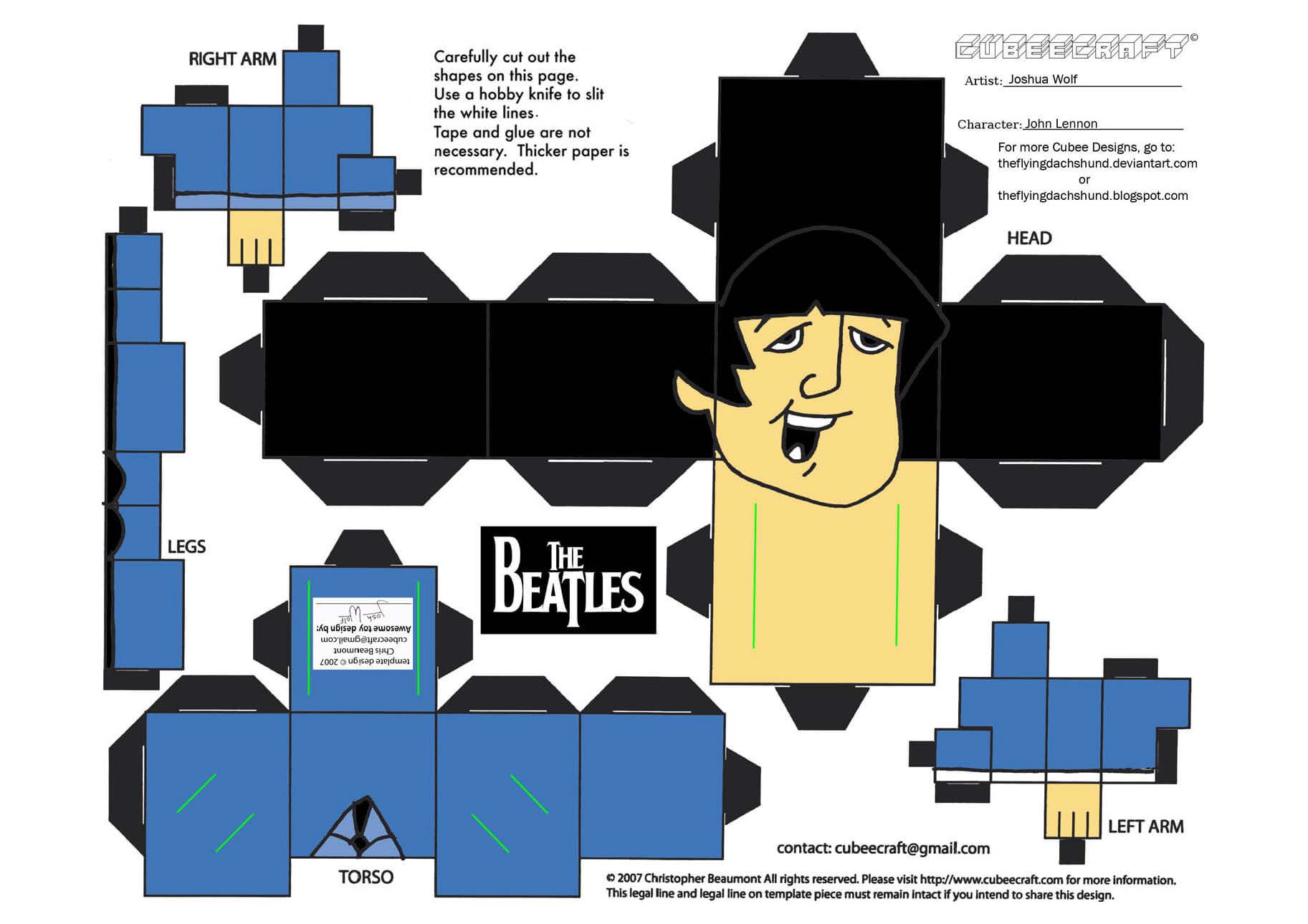 5 Days of The Beatles: Day 4, Beatles Paper Toys & a Fun Beatles Quiz ...